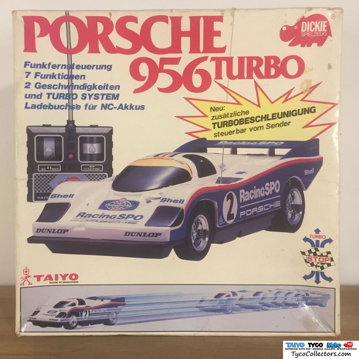 1985 Dickie Porsche 956 Turbo - Tyco Collectors - Review, Valuation ...